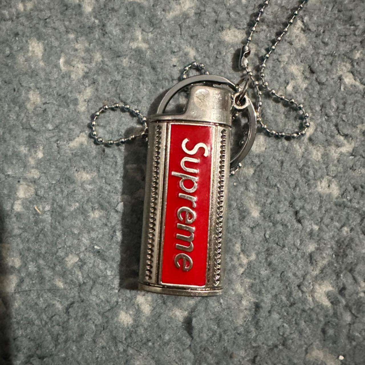 Supreme lighter holder necklace Good condition. ... - Depop