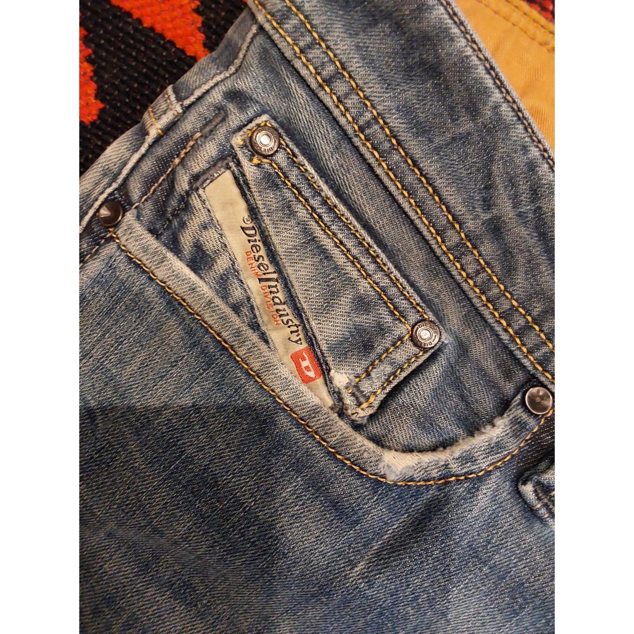 These Diesel Men's Shazor Stretch Jeans in a medium... - Depop