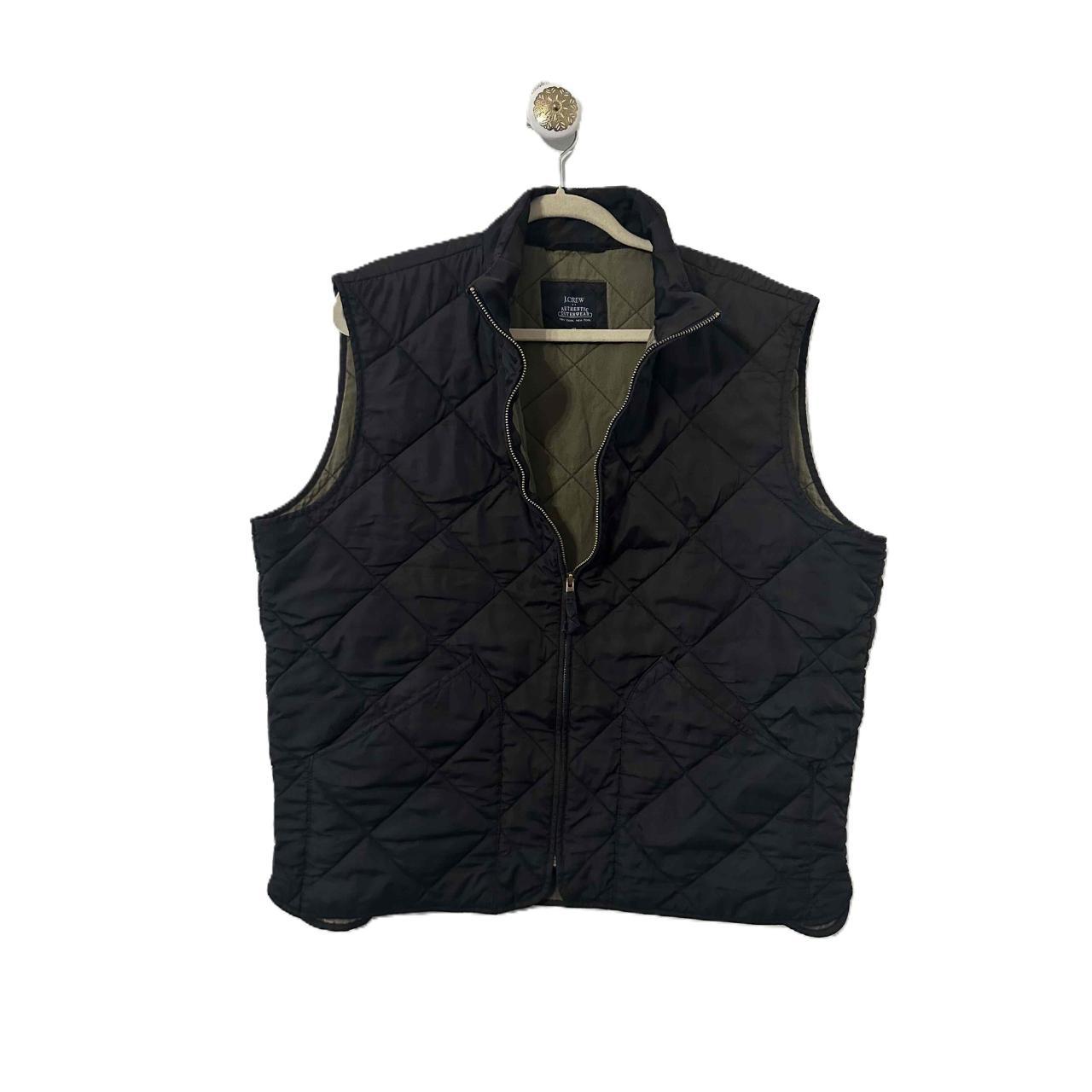 J Crew Authentic Outerwear Vest Mens Size XL Black... | Depop