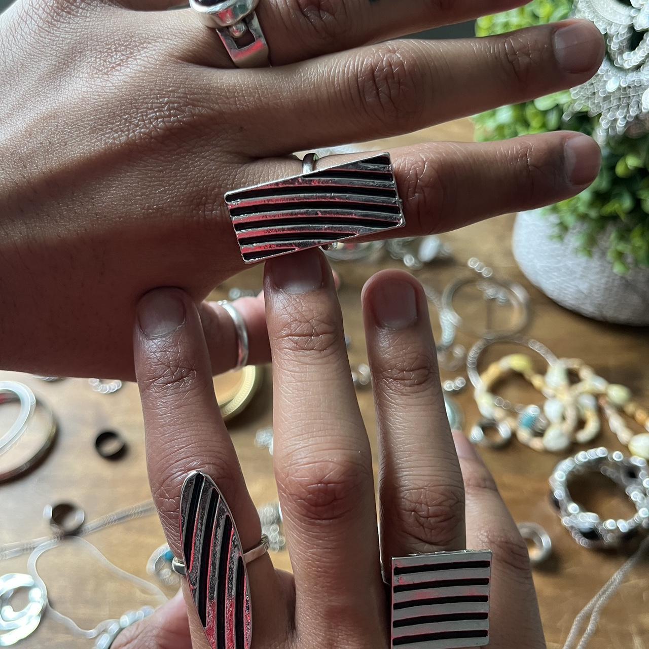 Boho 3 Set of rings sizes 6-8 #raylo - Depop