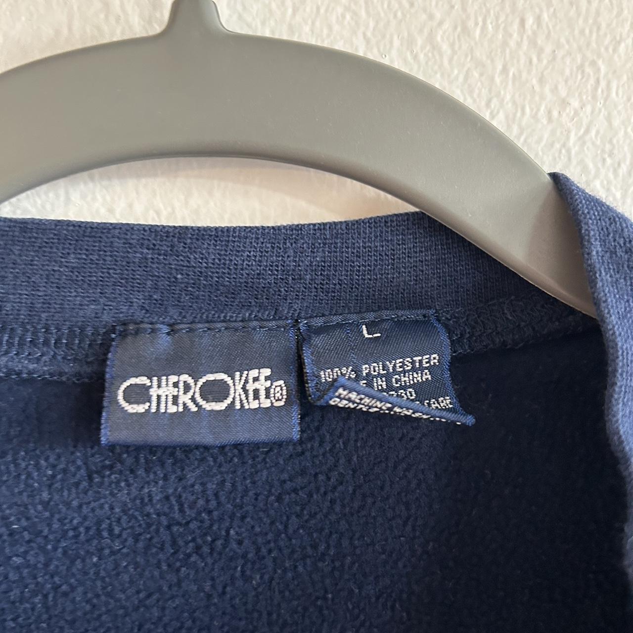 Cherokee Blue Fleece Pullover Size L #cherokee... - Depop