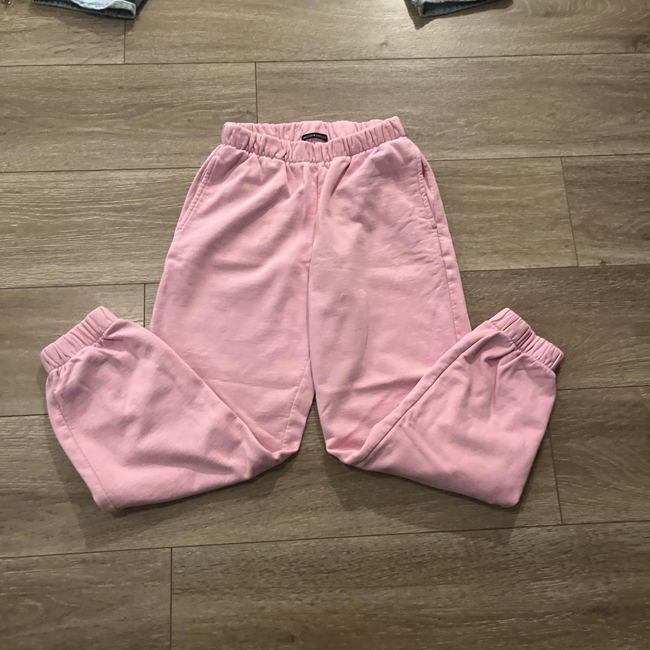 Pink, Brandy Melvin Sweatpants - Depop