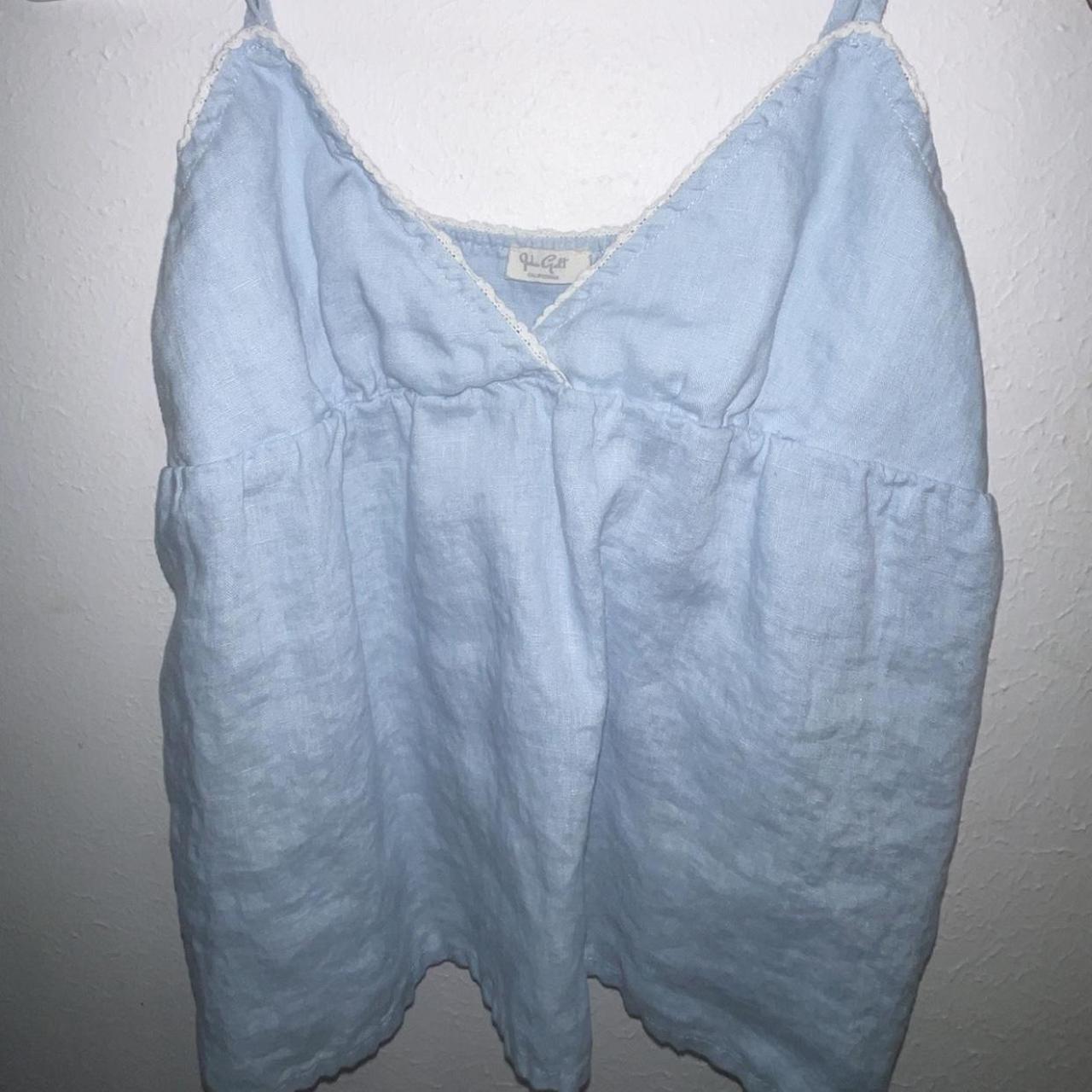 Brandy Melville Edith Top - **Material**: Linen -... - Depop