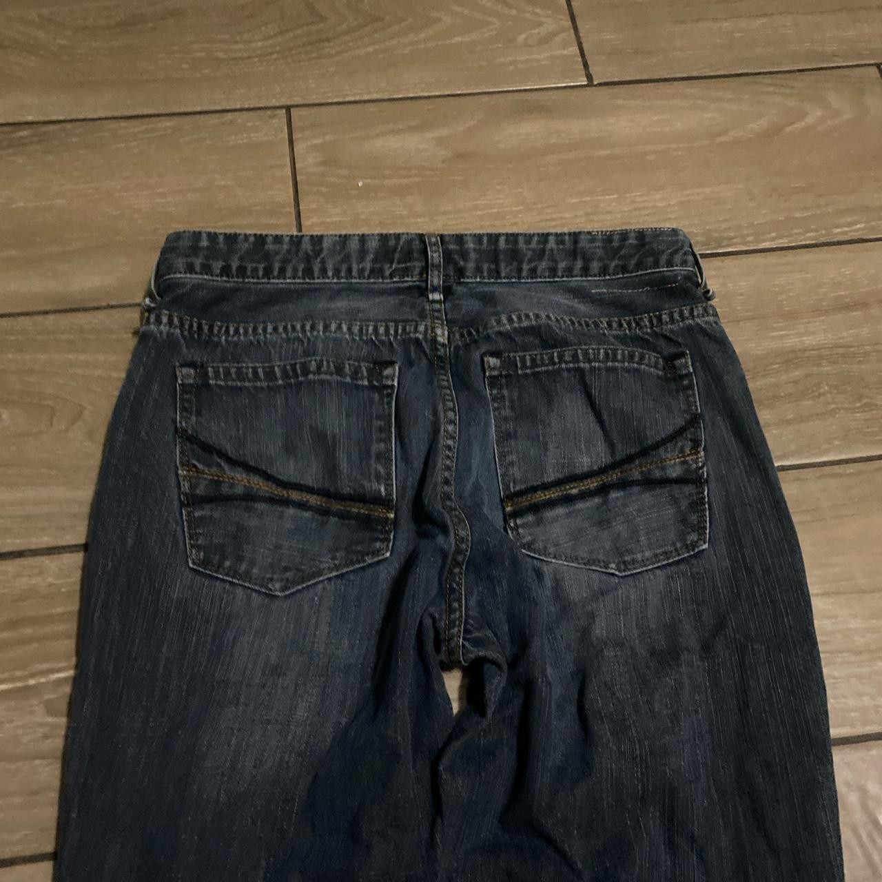 cool embroidered jeans 28x28 - Depop