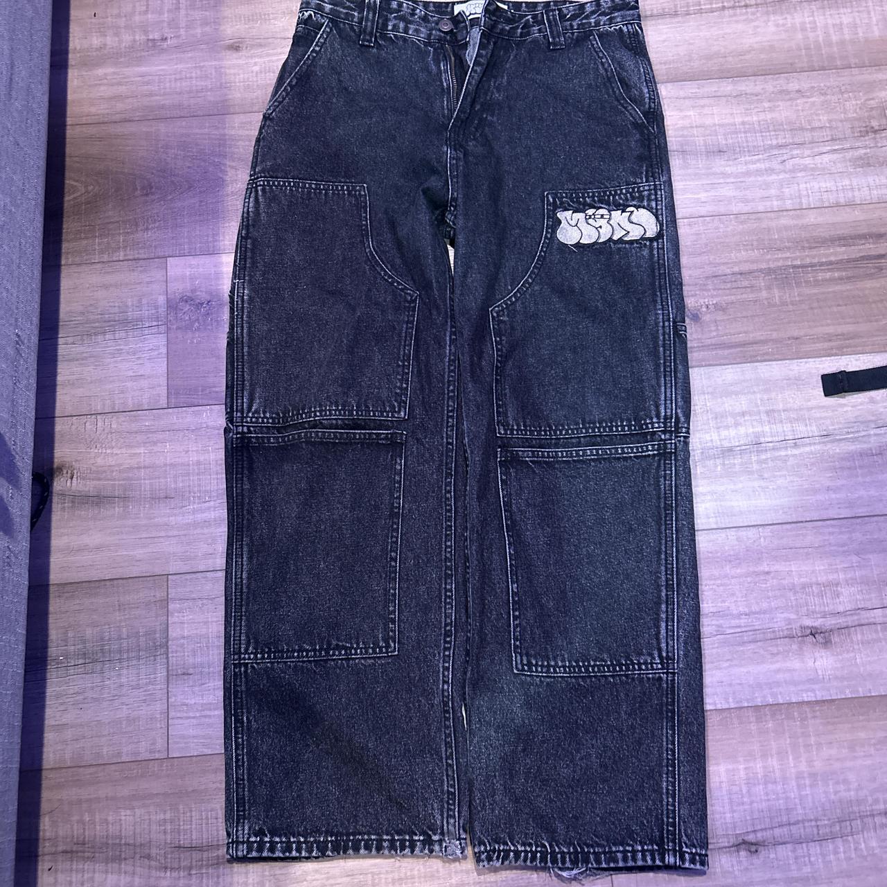 Black double knee mynd scape pants size 28 very... | Depop