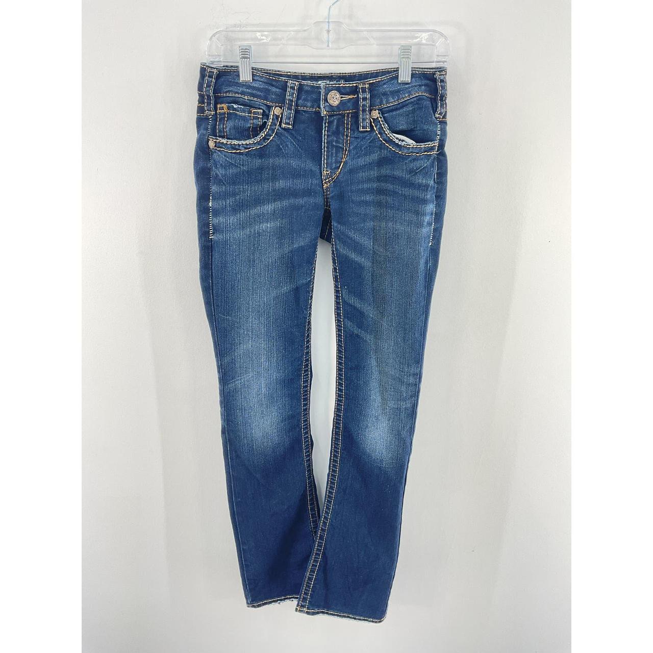 Silver Jean Co Blue Skinny Jeans Size 26 Womens... - Depop