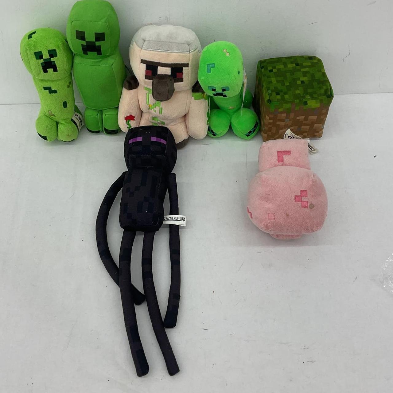Minecraft Green Black Pink Stuffed Animal Plush Toy... - Depop