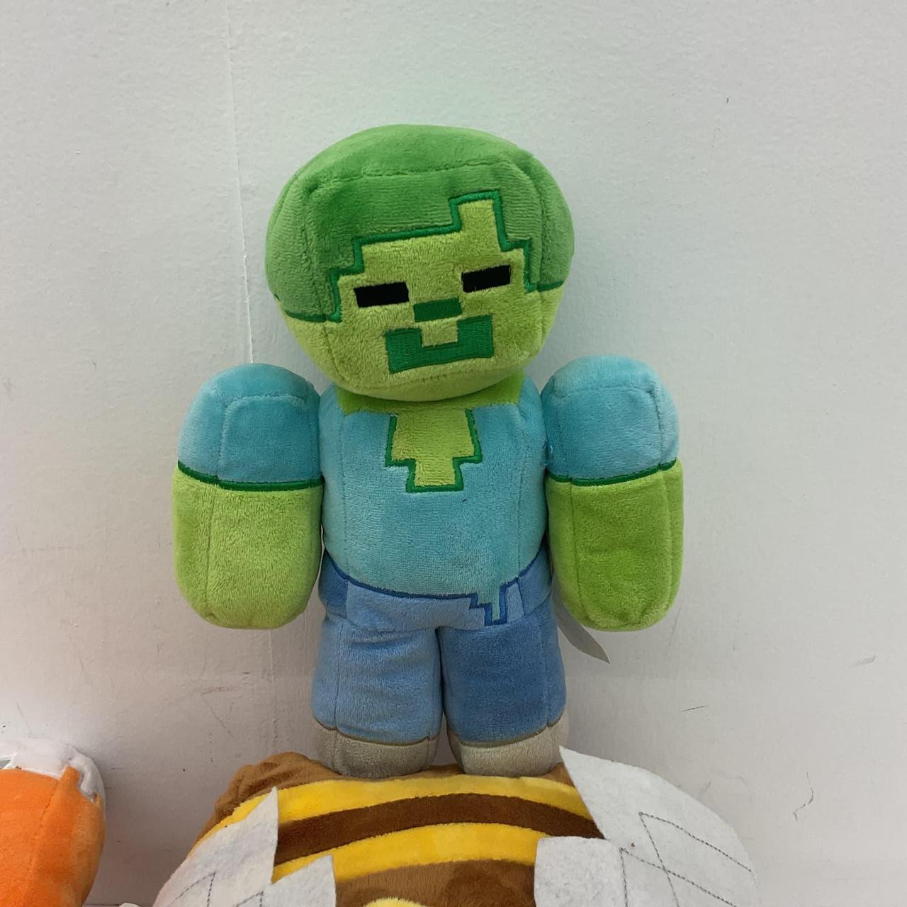 Minecraft Green Man Fox Bee Stuffed Animal Plush Toy... - Depop