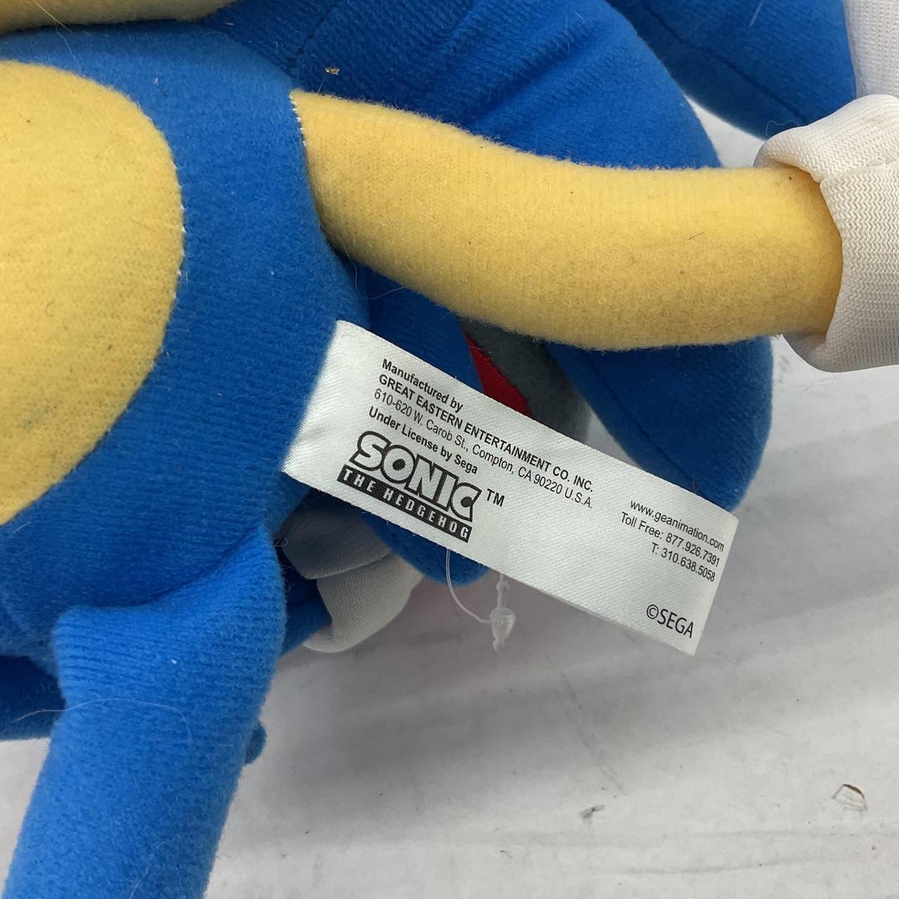 SEGA Sonic The Hedgehog Video Game Blue Stuffed... - Depop
