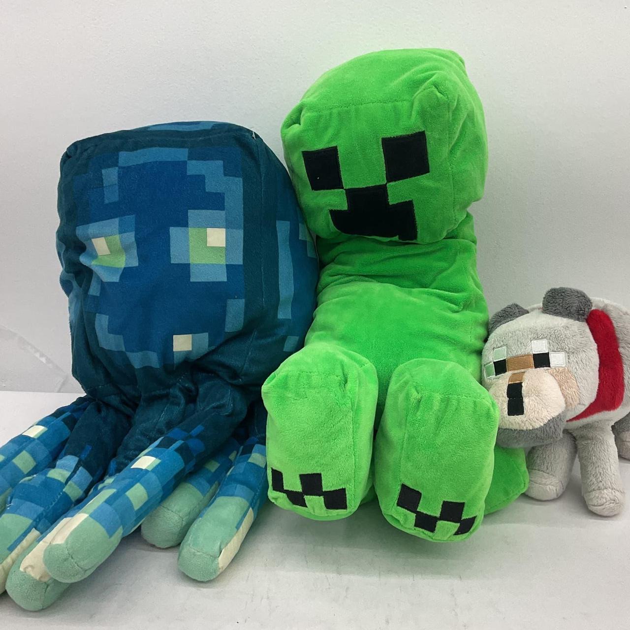 Minecraft Green Blue Gray Stuffed Animal Plush Toy... - Depop