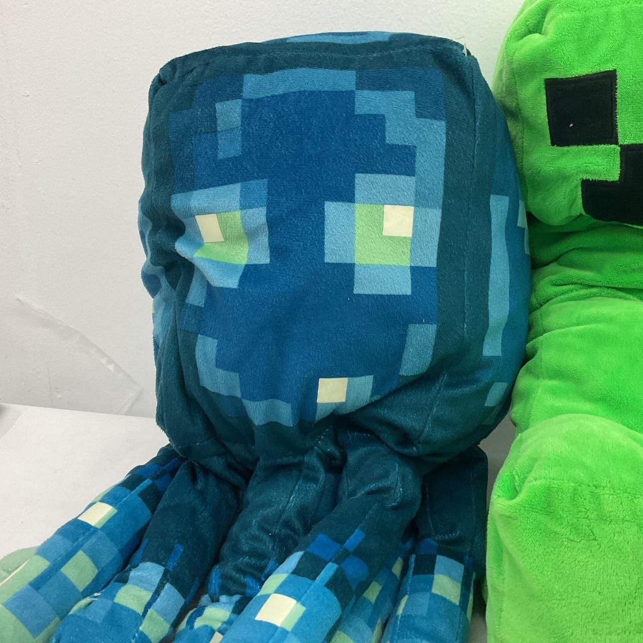 Minecraft Green Blue Gray Stuffed Animal Plush Toy... - Depop