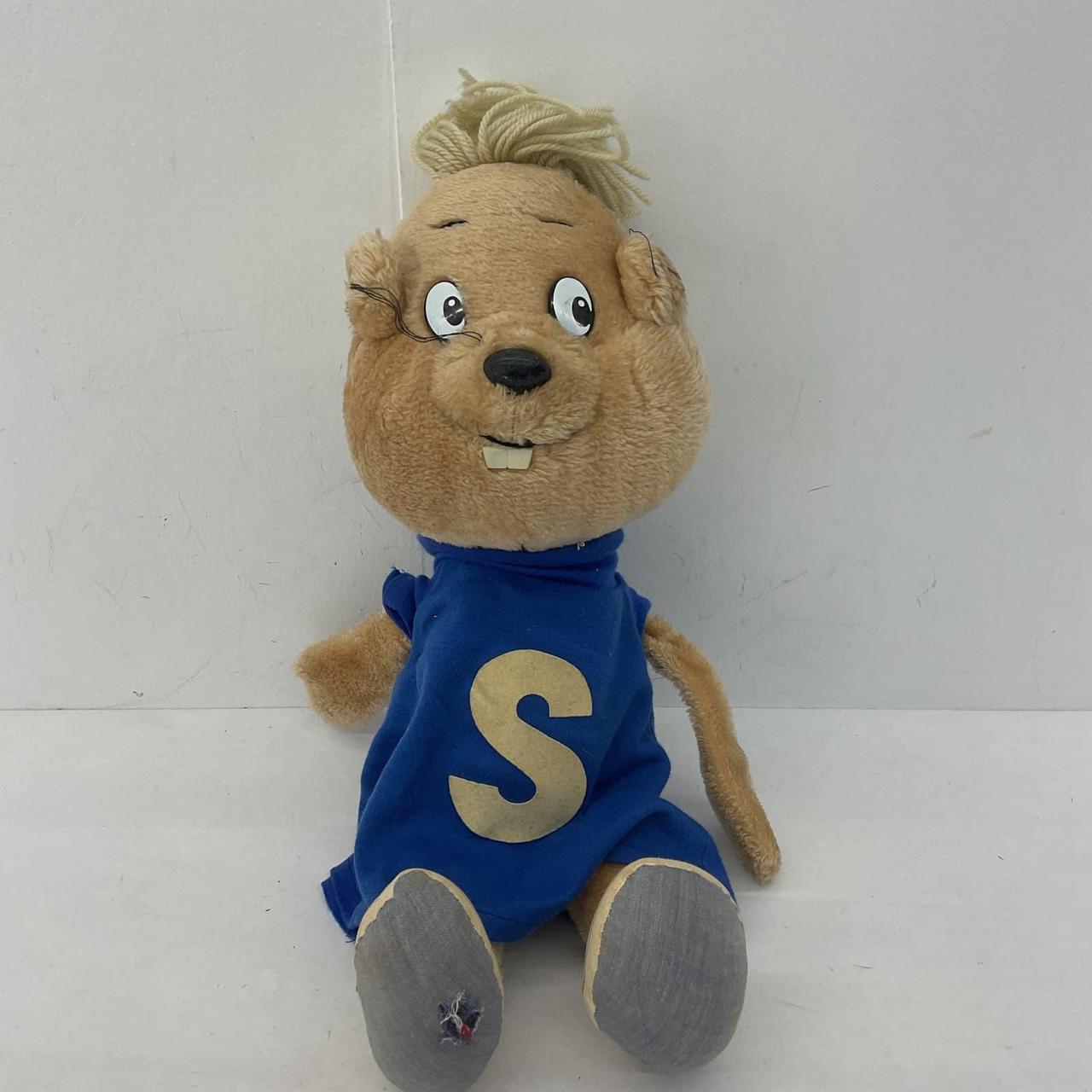 Alvin and the Chipmunks Blue Simon 80s Plush Stuffed. Depop