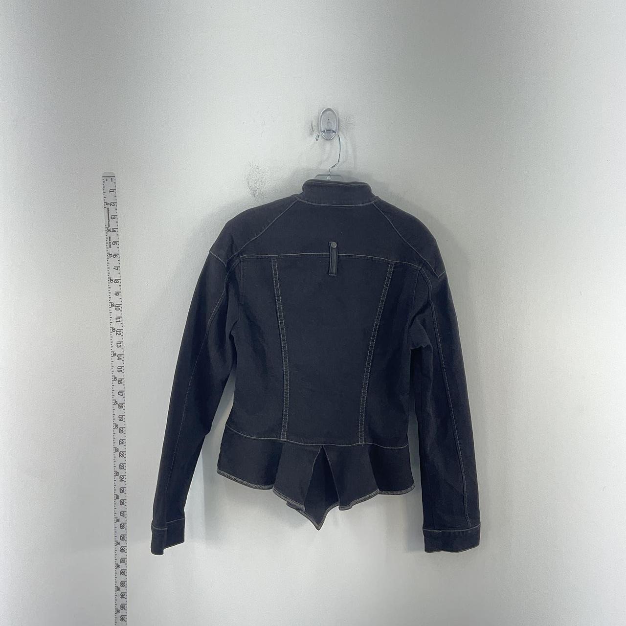 VTG Fubu Black Light Fade Wash Zip Up Denim Jacket... - Depop