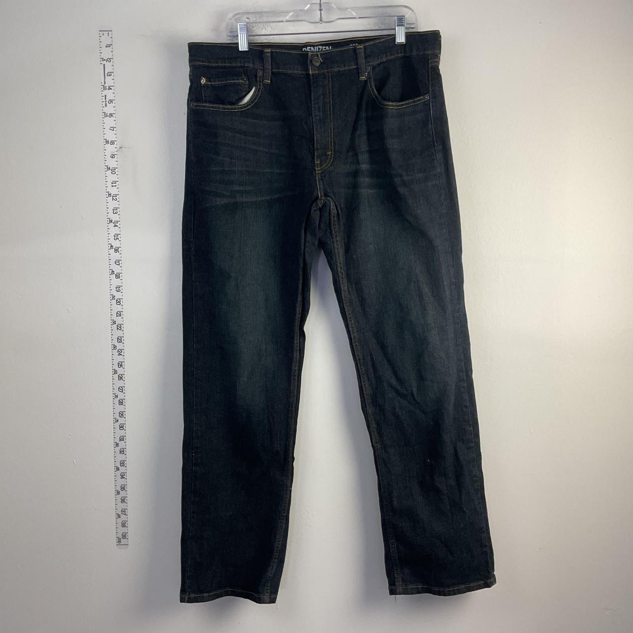 Denizen Mens Dark Indigo Wash Relaxed Fit Jeans Size... - Depop