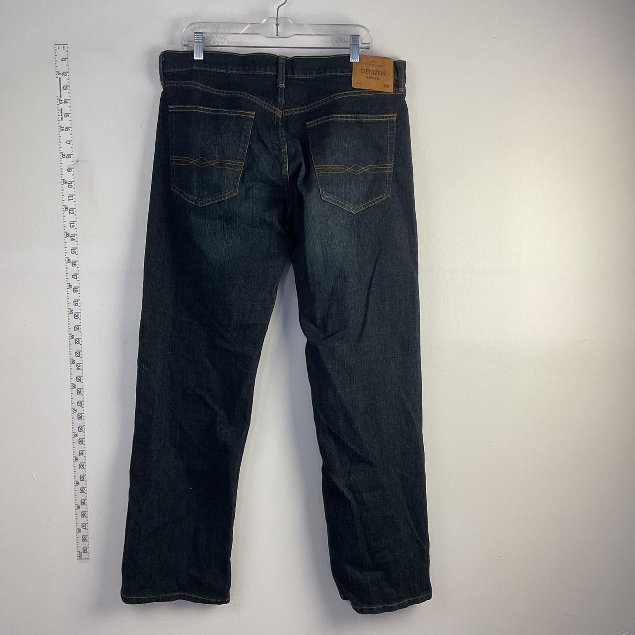 Denizen Mens Dark Indigo Wash Relaxed Fit Jeans Size... - Depop