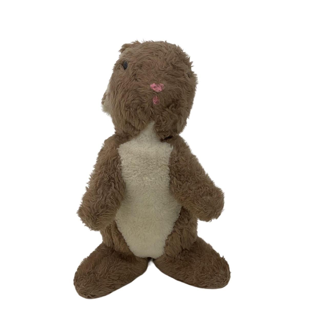 Vintage Dakin Pillow Pets Large Brown Bunny Rabbit. Depop
