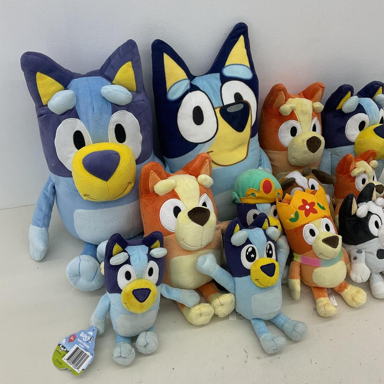 Preowned 5 lbs LOT Mixed Bluey Character Plush Dolls... - Depop