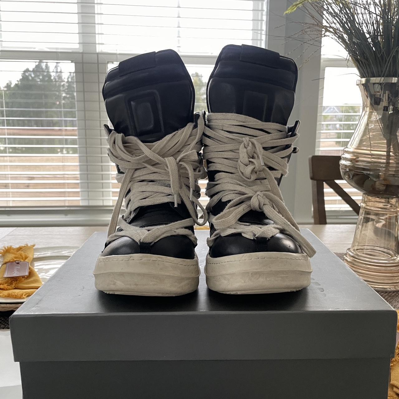 Rick Owen geobasket “Mega Lace” used rick owens... - Depop