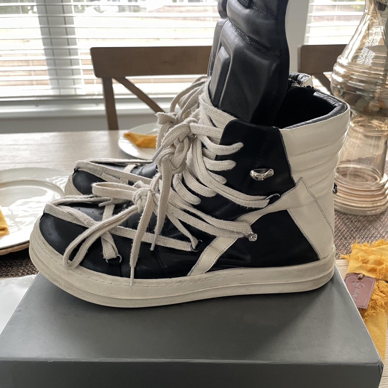 Rick Owen geobasket “Mega Lace” used rick owens... - Depop
