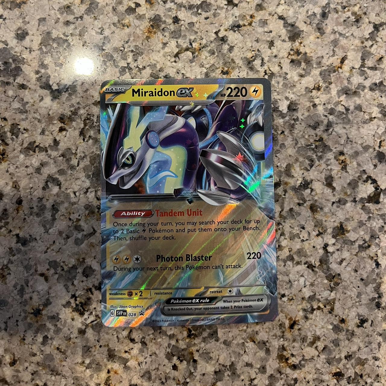 miraidon ex basic hp 220 pokemon cards - cheapest... - Depop
