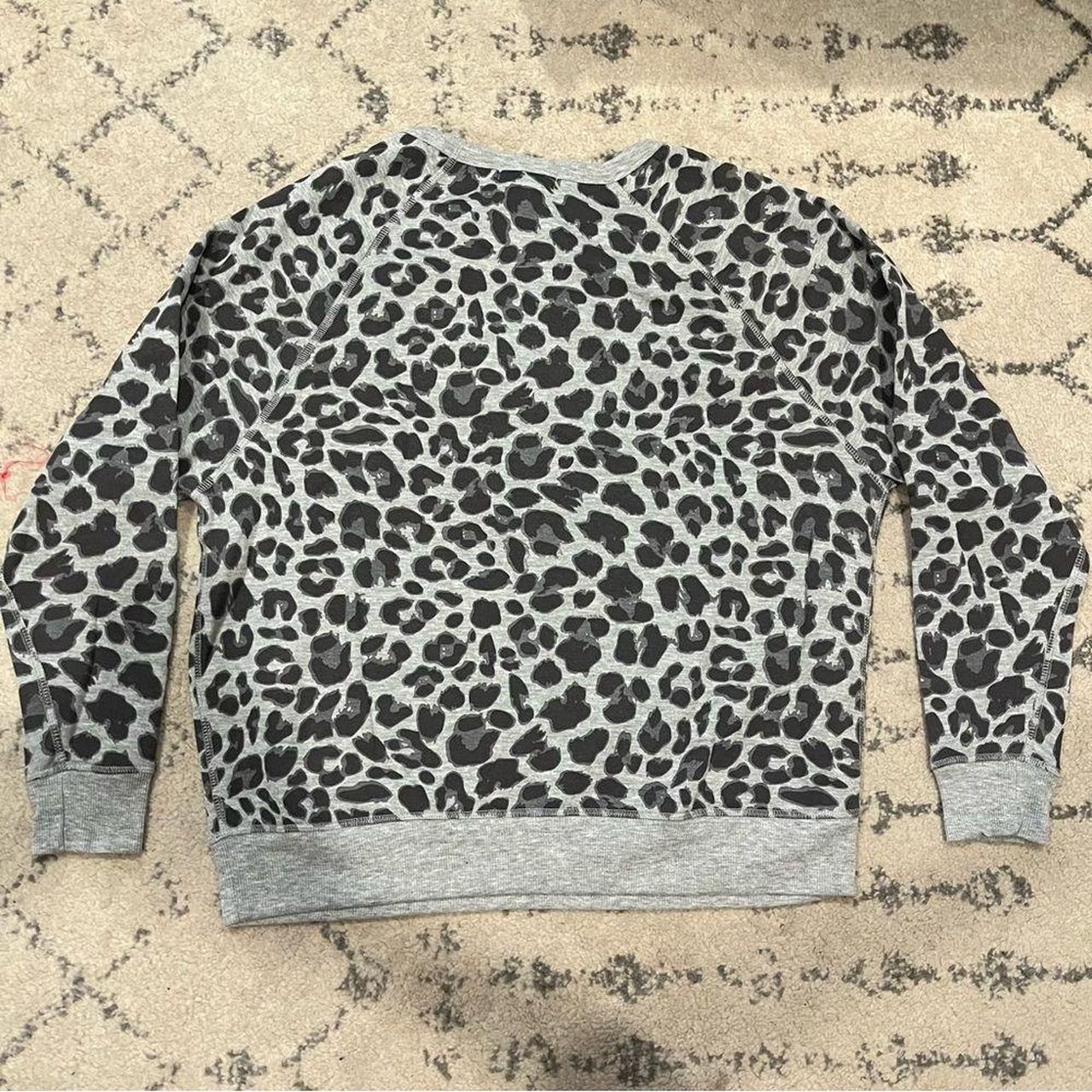 This Grayson Threads Grey Animal Print Crewneck... - Depop