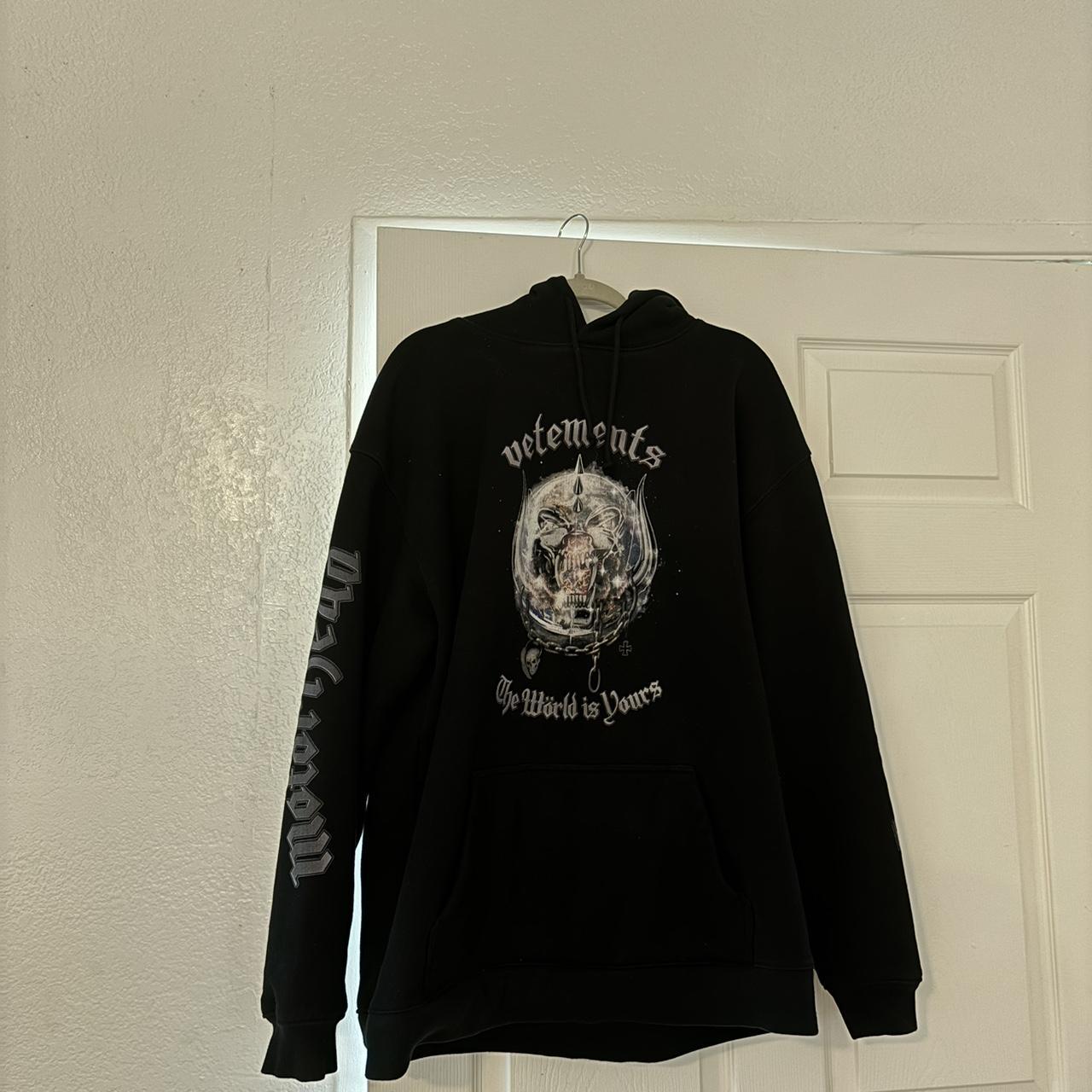 Vetements motorhead hoodie Guram era Size M fits... - Depop
