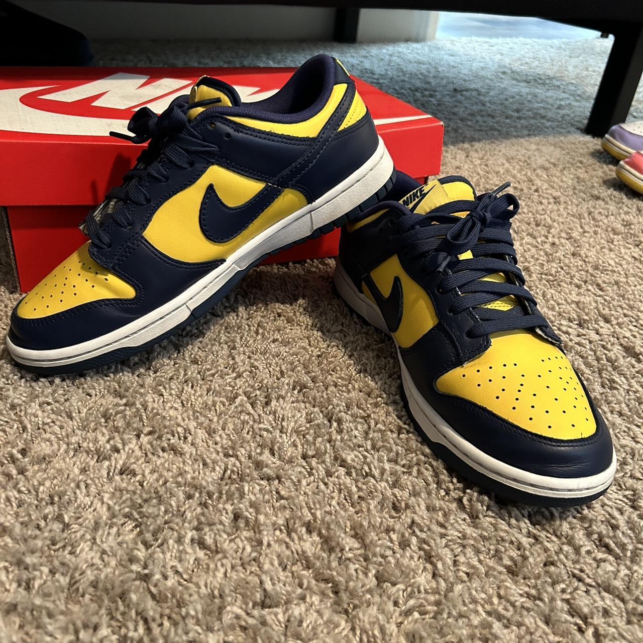Michigan dunks size 8 barely any creasing major star... - Depop