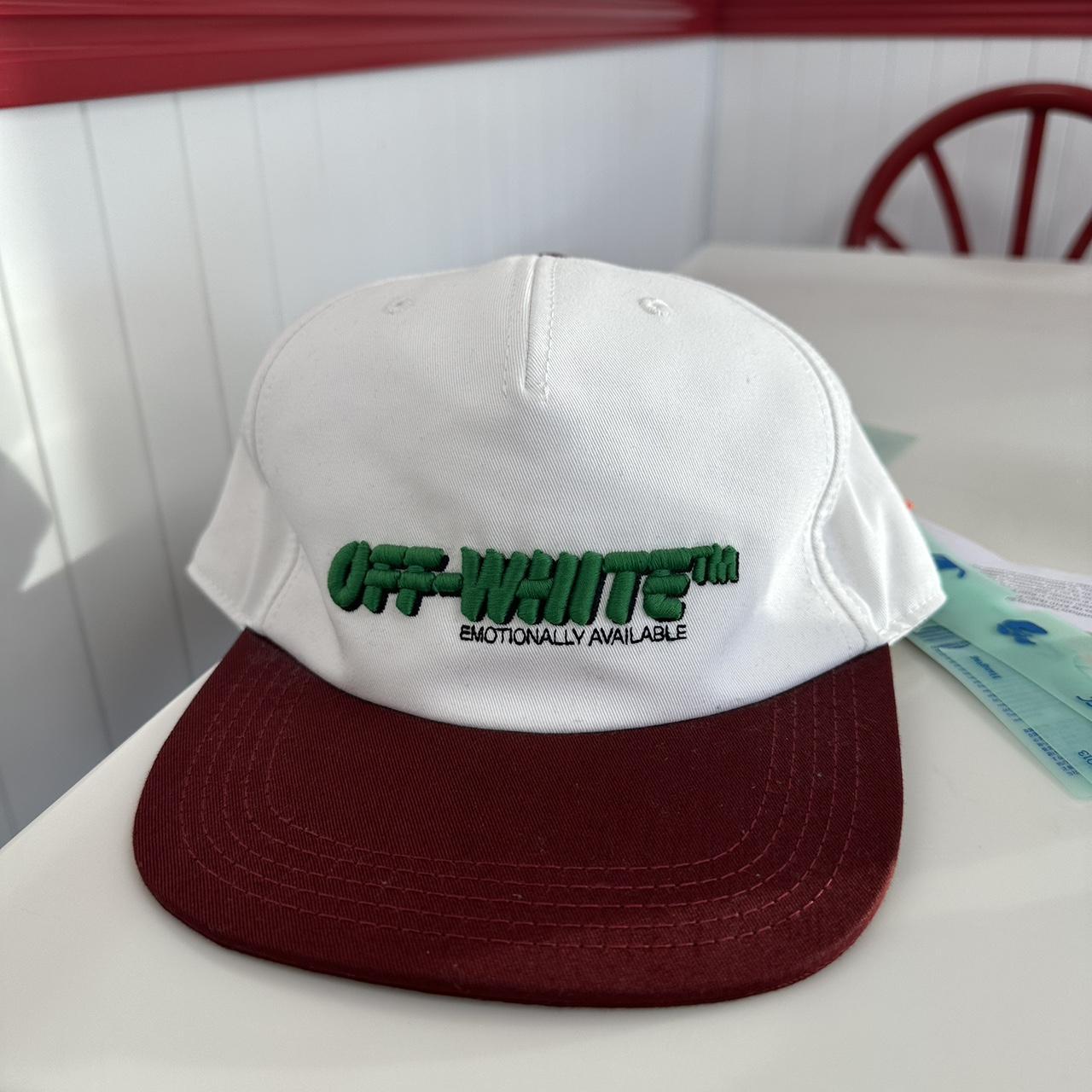 off white hat like new worn once - Depop