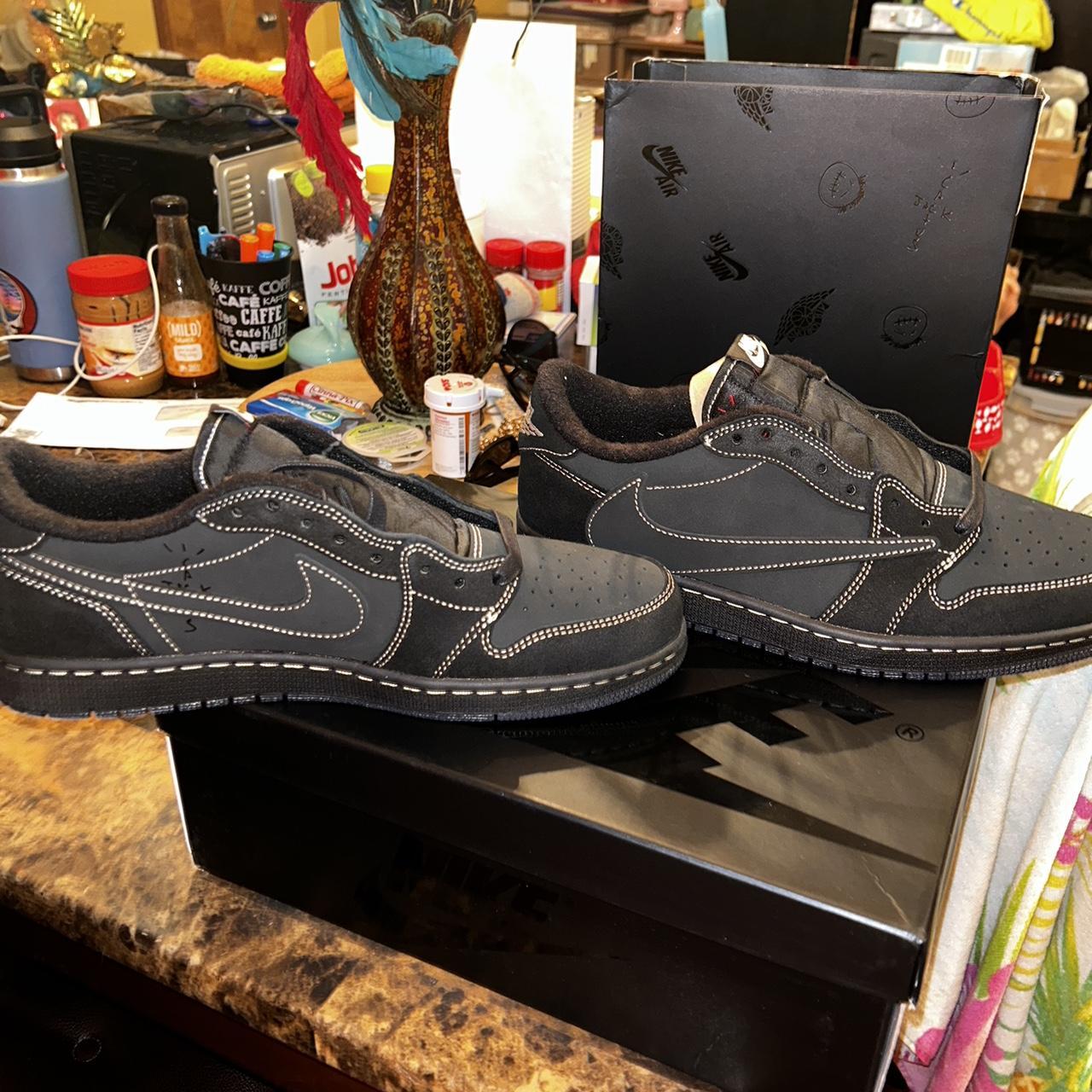 Travis Scott x Air Jordan 1 Low OG SP 'Black... - Depop