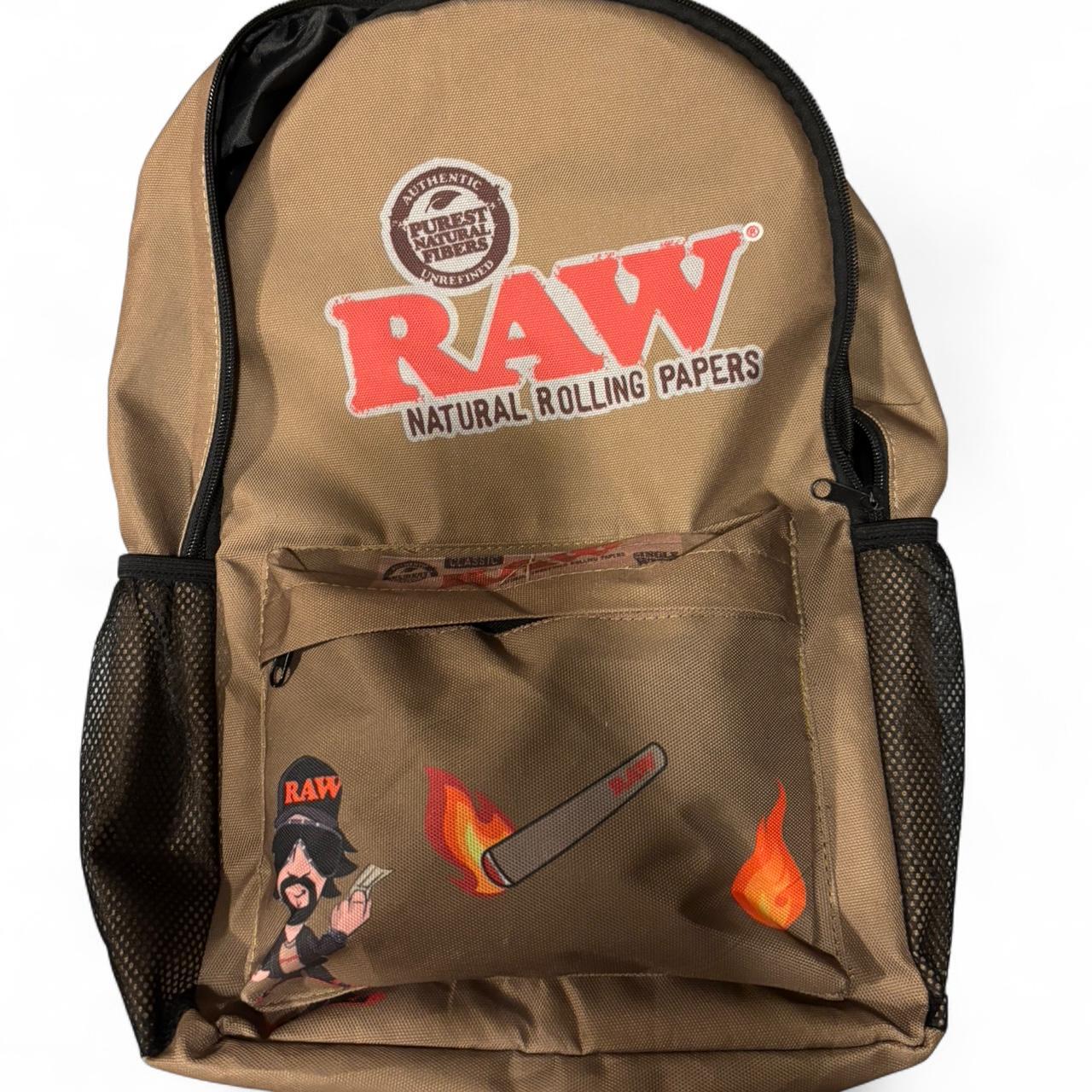 RAW Natural Rolling Papers backpack and shoulder bag... | Depop