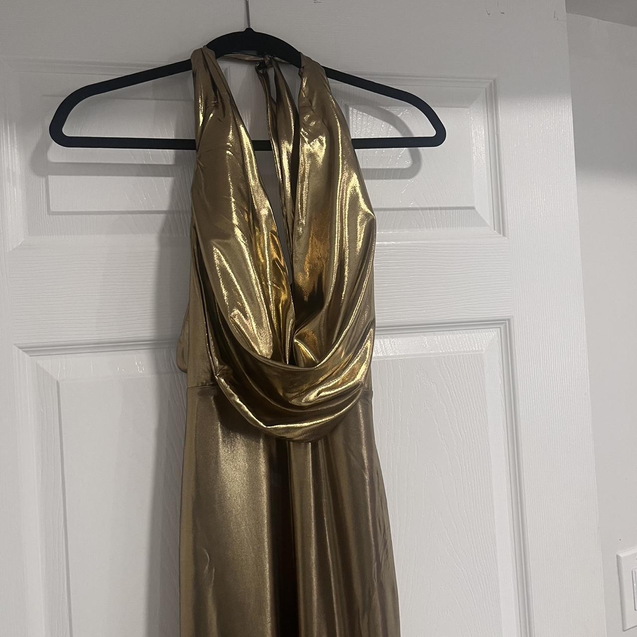 CHRISHELLE MAXI DRESS - GOLD Glamorous gold... | Depop