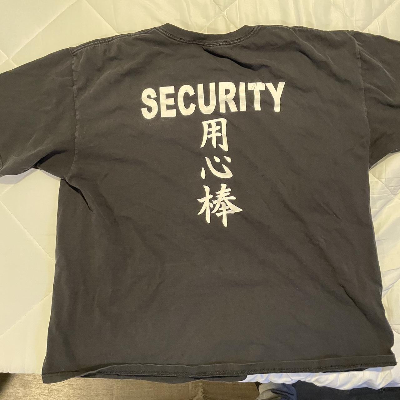 Security shirt with Chinese lettering (also... - Depop
