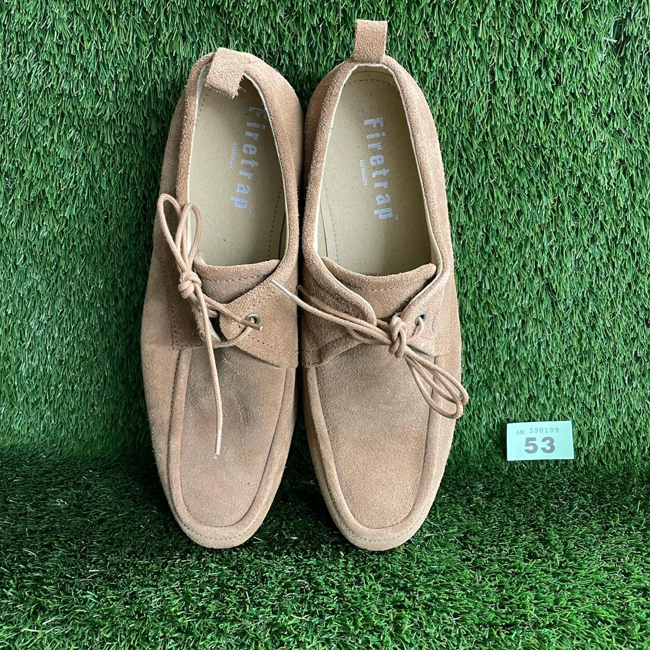 G53 Beige firetrap slip on comfy shoes Size 9... - Depop