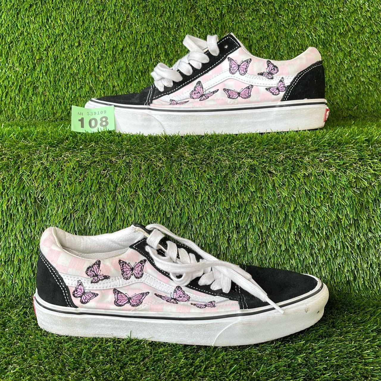 G108 Butterfly vans trainers Size 7 #butterfly... - Depop