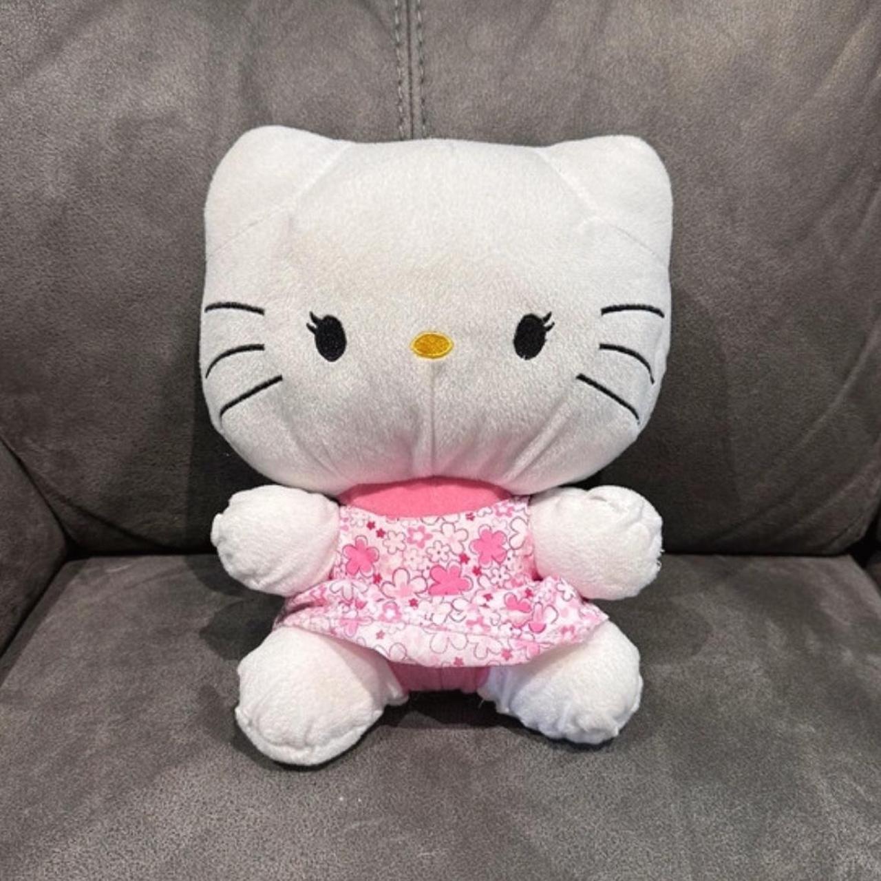 Large Hello Kitty Sanrio Soft Plush Toy in Pink... - Depop