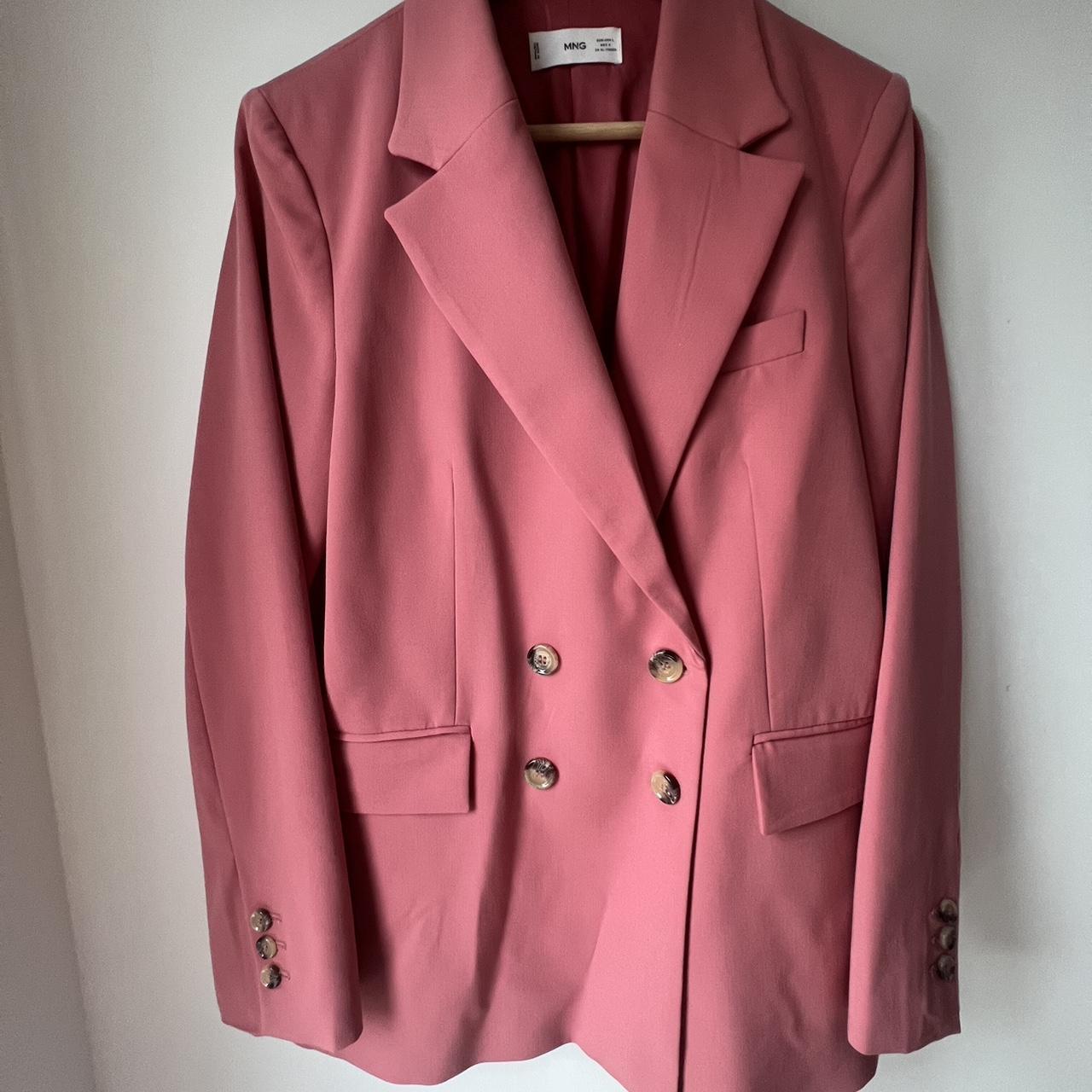 NEW MANGO PINK BLAZER Brand New Pink/peach blazer,... - Depop