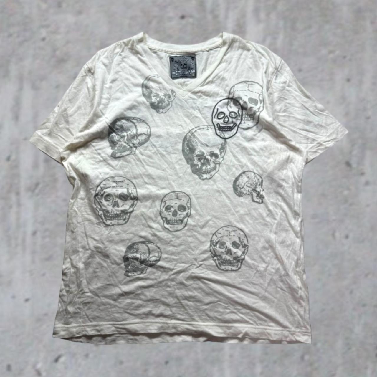 Japanese Skull Number Nine T-Shirt Size:... - Depop