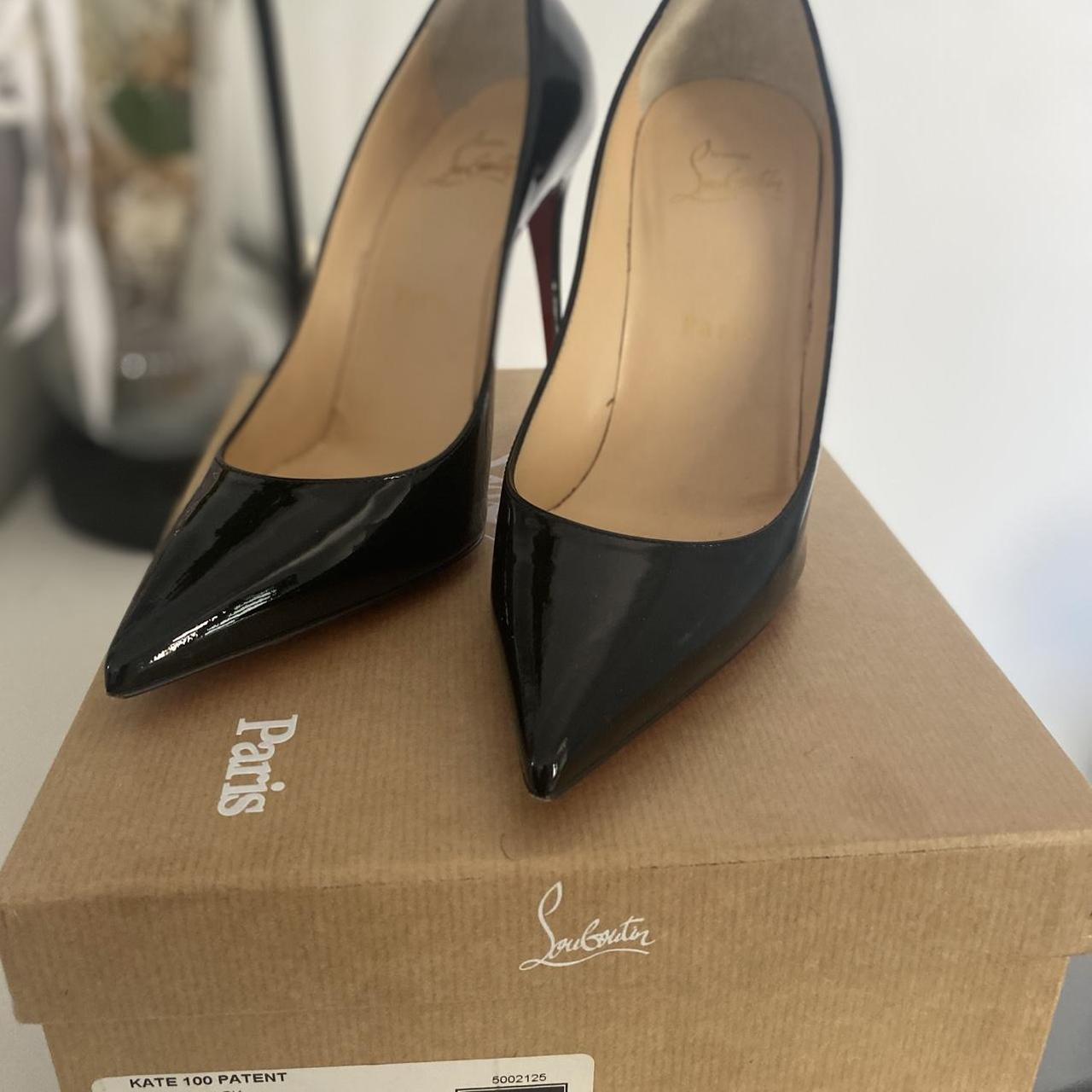 Authentic Christian Louboutin- Kate 100mm... | Depop