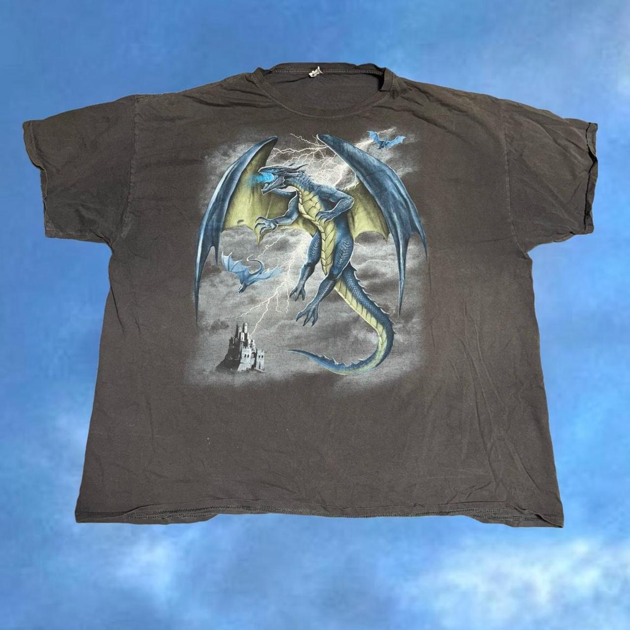 Y2K dragon shirt - Depop