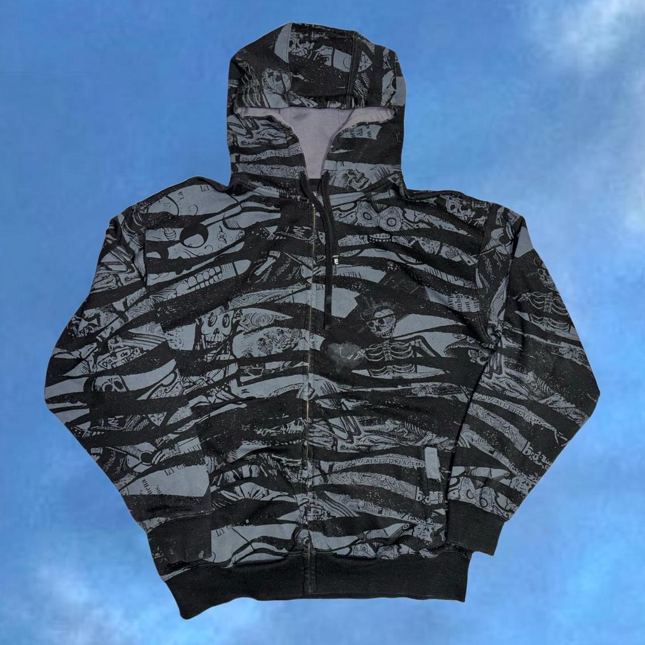 Y2K Skull grunge elixir hoodie men’s XL #y2k - Depop