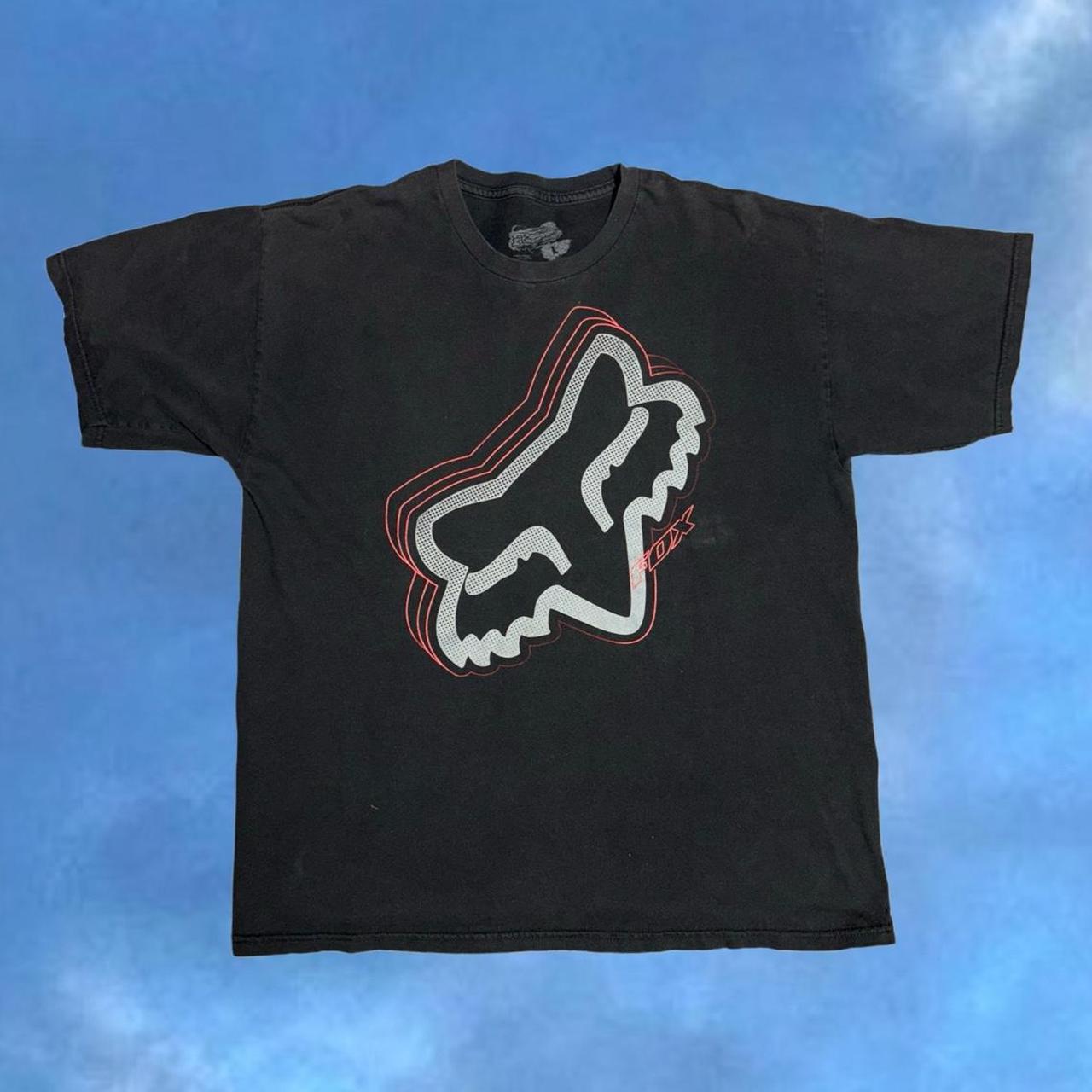 Y2K fox racing shirt men’s size large - Depop