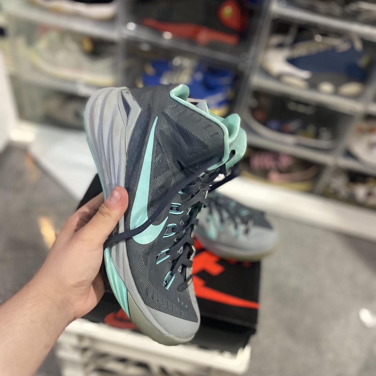 Nike Hyperdunk High Tiffany Blue Hoop shoes Size 10... - Depop