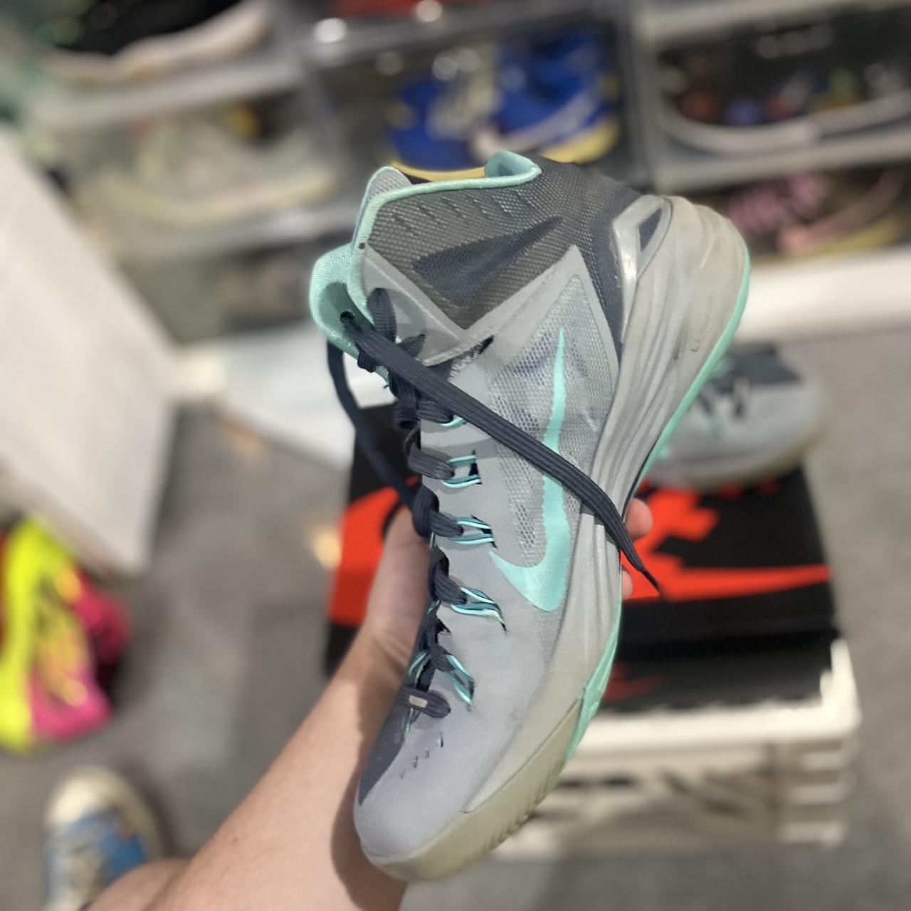 Nike Hyperdunk High Tiffany Blue Hoop shoes Size 10... - Depop