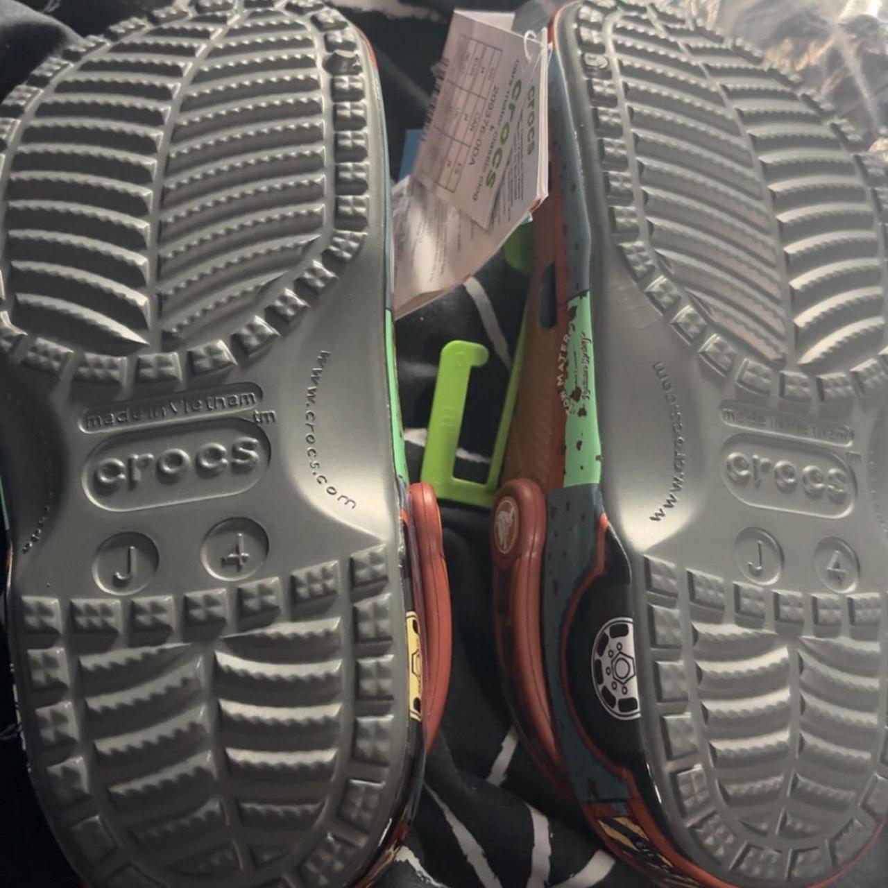 brand new never worn mater crocs JUNIOR SIZE... - Depop