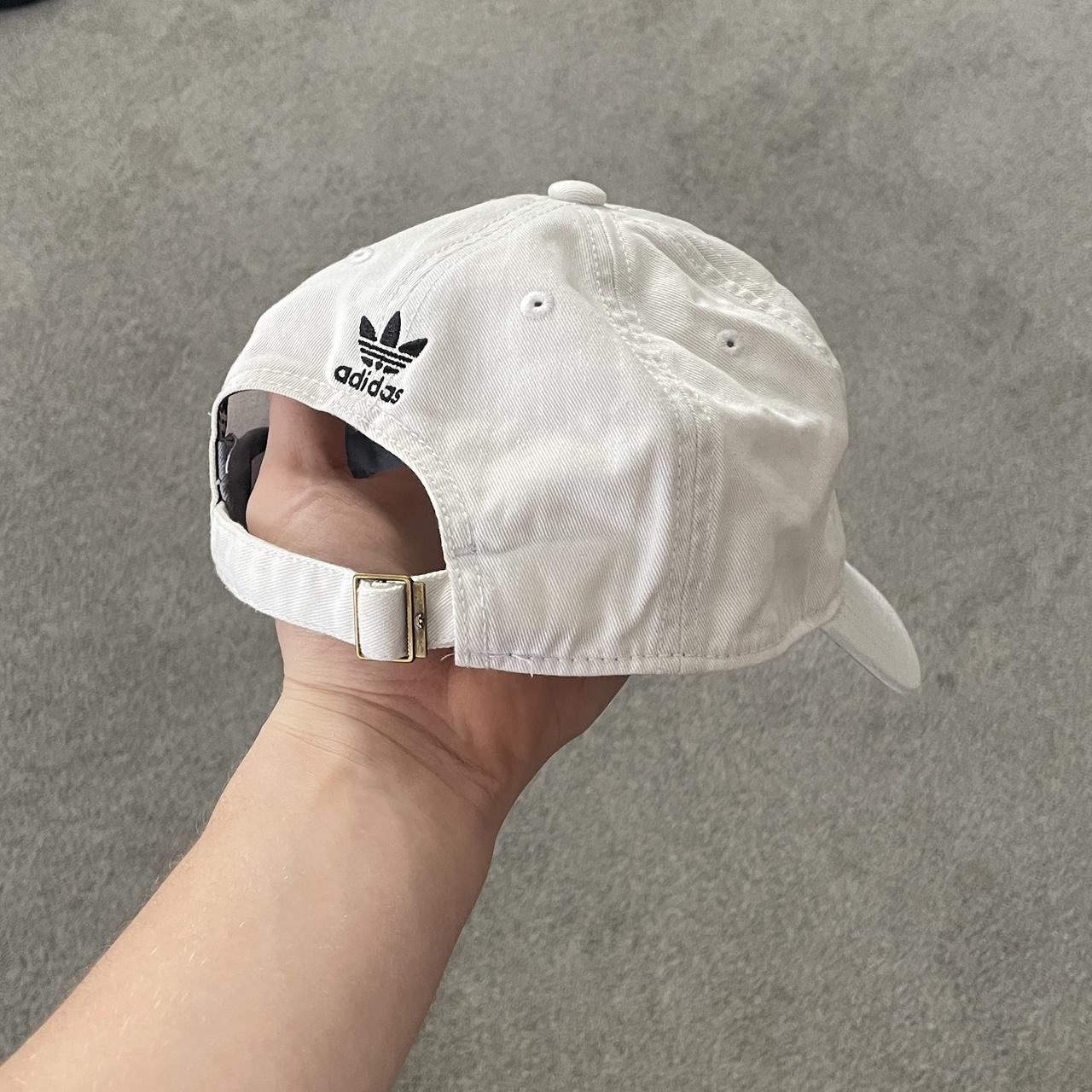 White Adidas Hat Size: adjustable - Depop