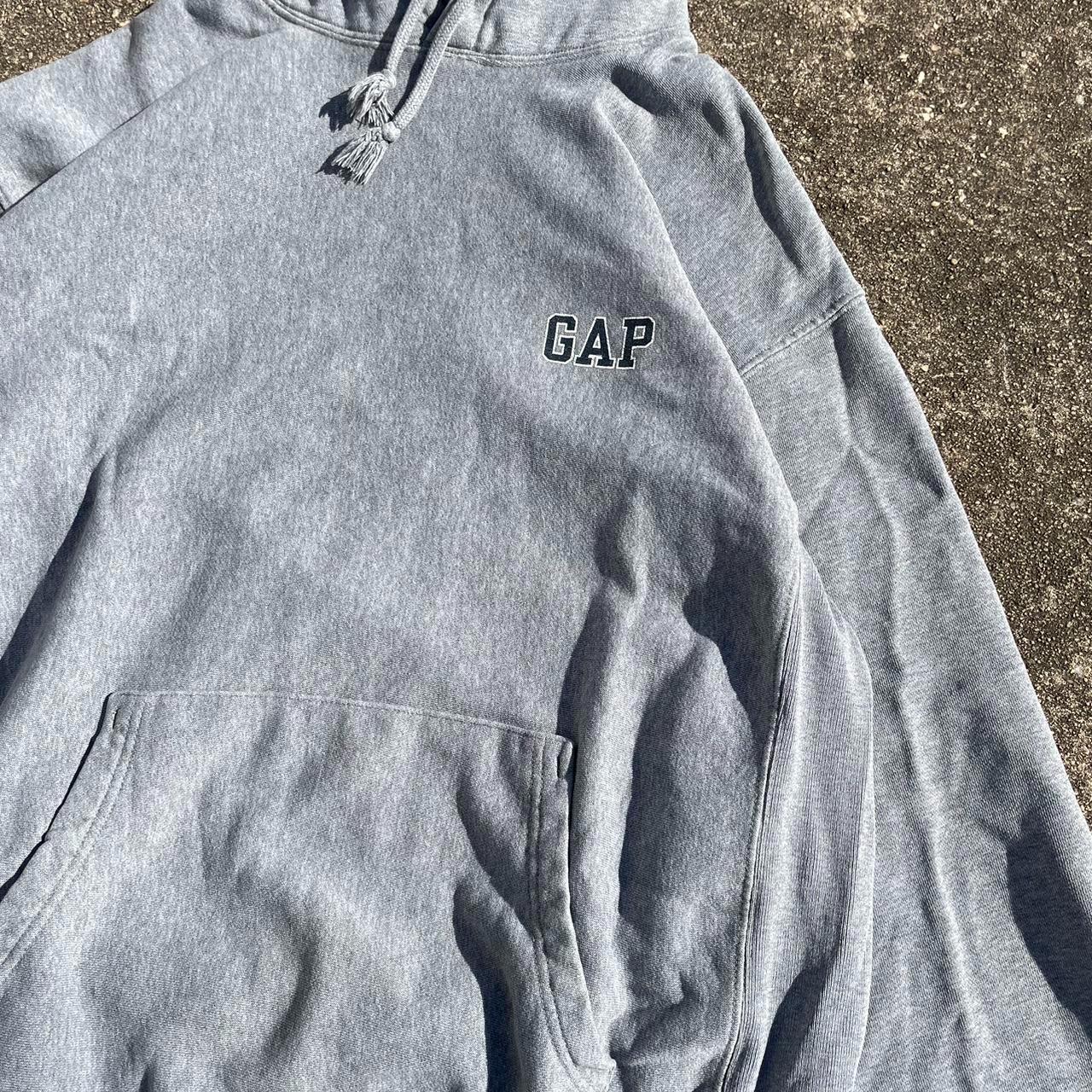 Essential Grey GAP Hoodie Size: Large Good... - Depop