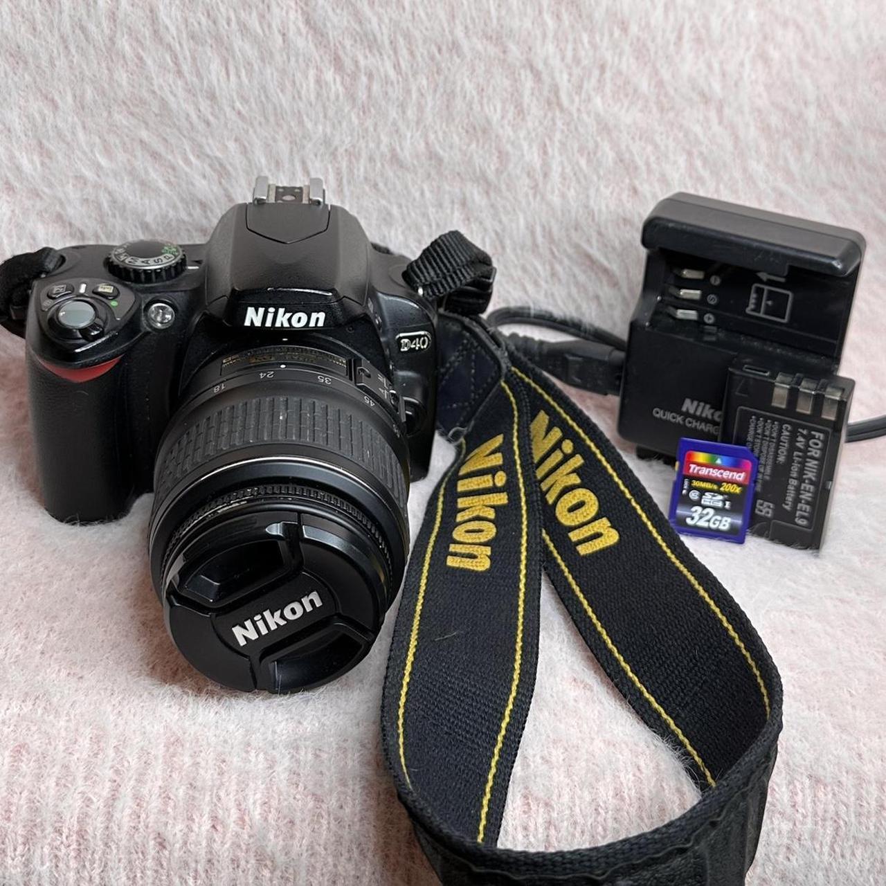 Nikon Black and Yellow Cameras-and-accessories | Depop