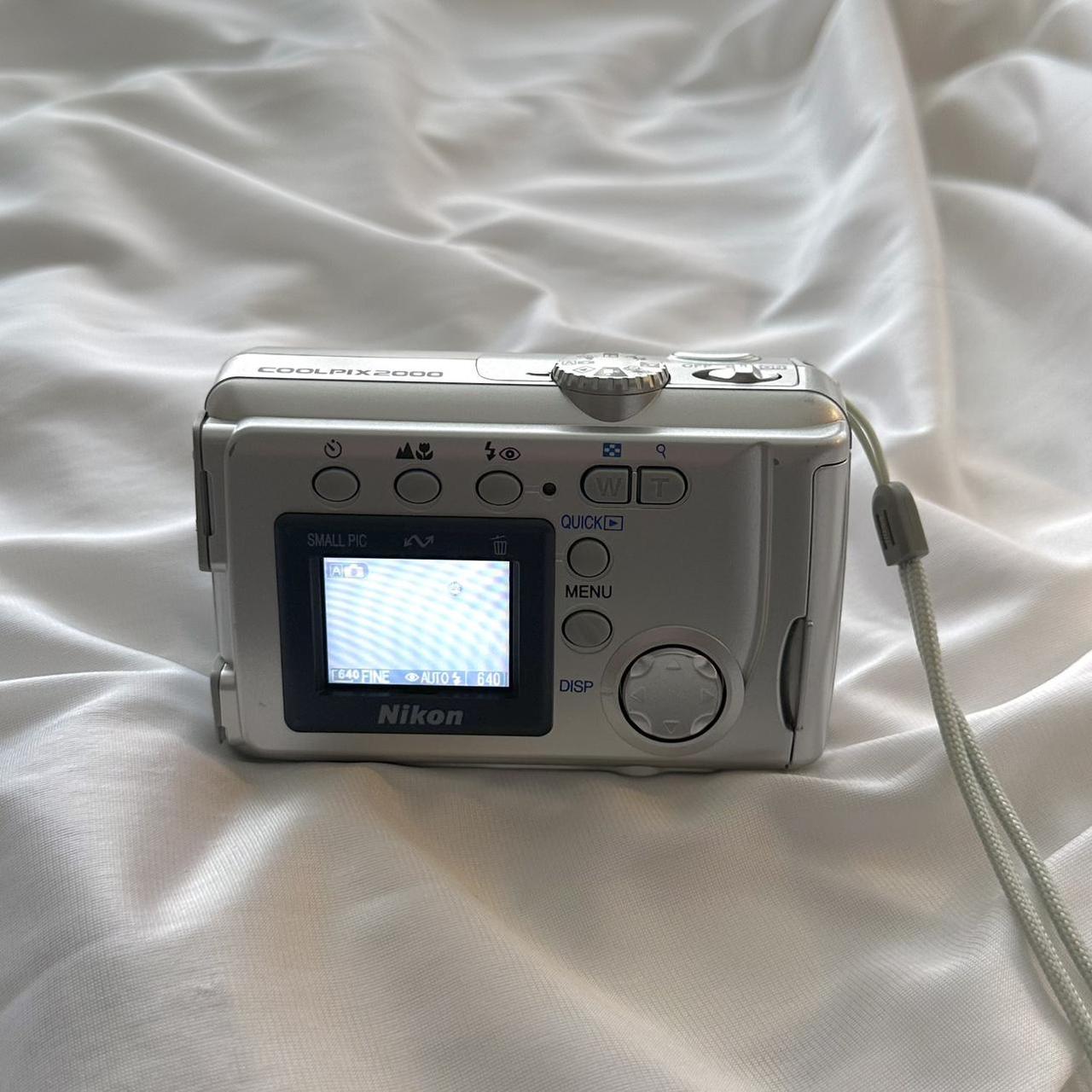 Nikon Silver and Blue Cameras-and-accessories | Depop