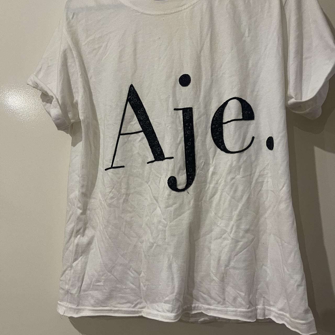 AJE T. SHIRT WHITE SIZE XS | Depop