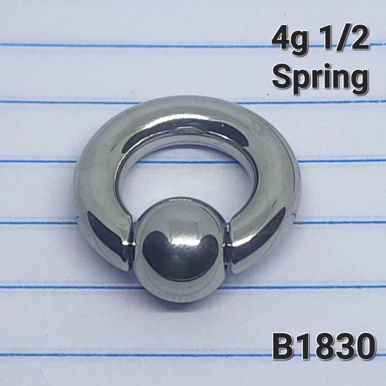4g Silver 1/2 Easy Captive Bead Ring BCR CBR Gauges... - Depop